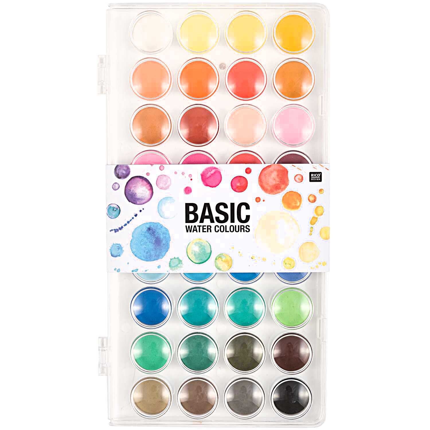 Basic Water Colours Wasserfarbkasten 36 Farben | 2974132