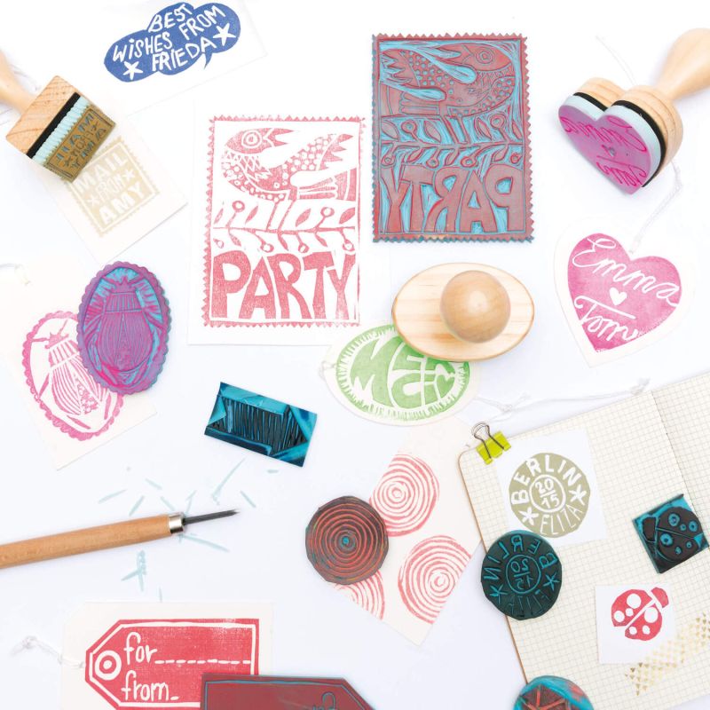 Stempel selber machen: Stempel gestalten Anleitung & Material