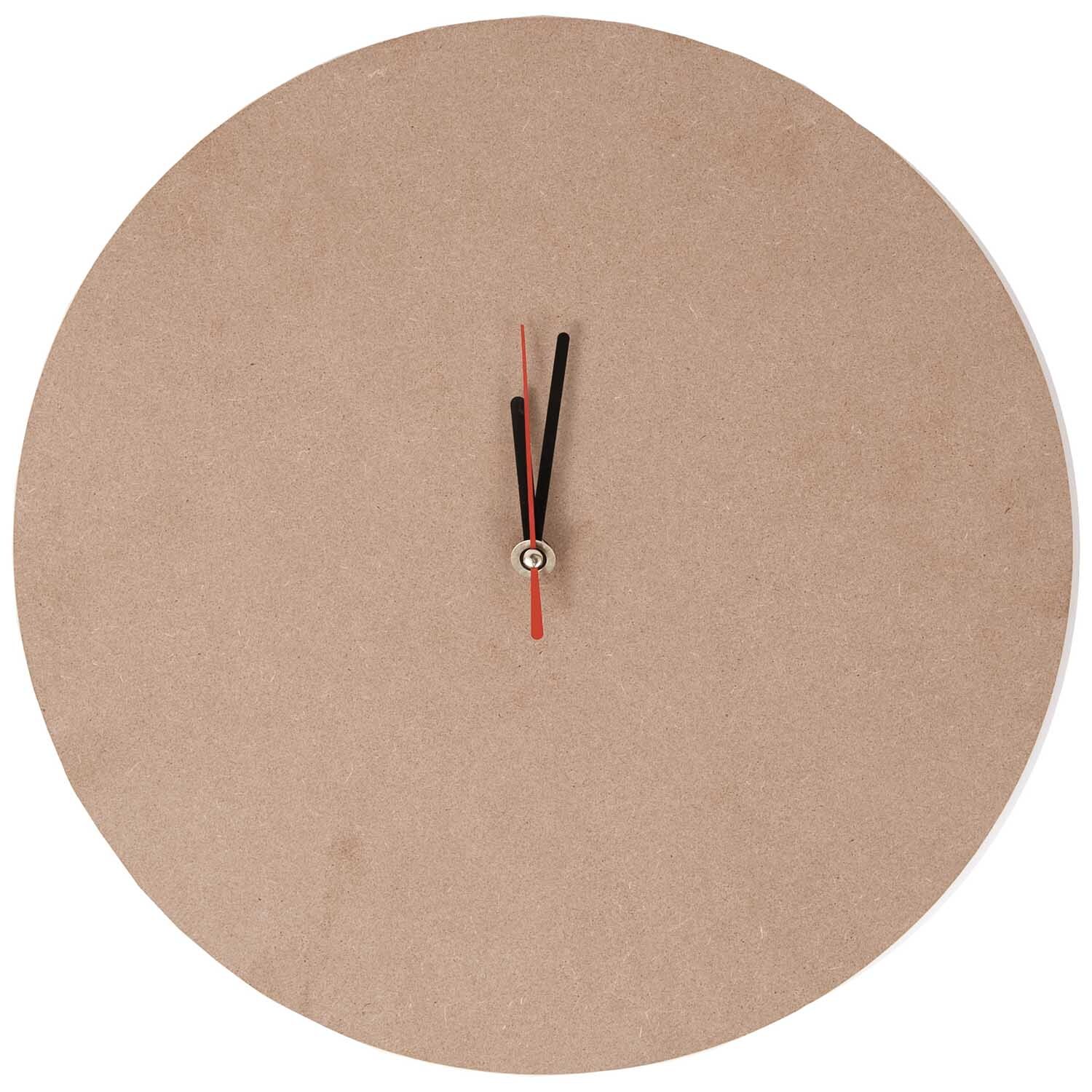 MDF Uhr mit Uhrwerk Ø=29cm | 2582795
