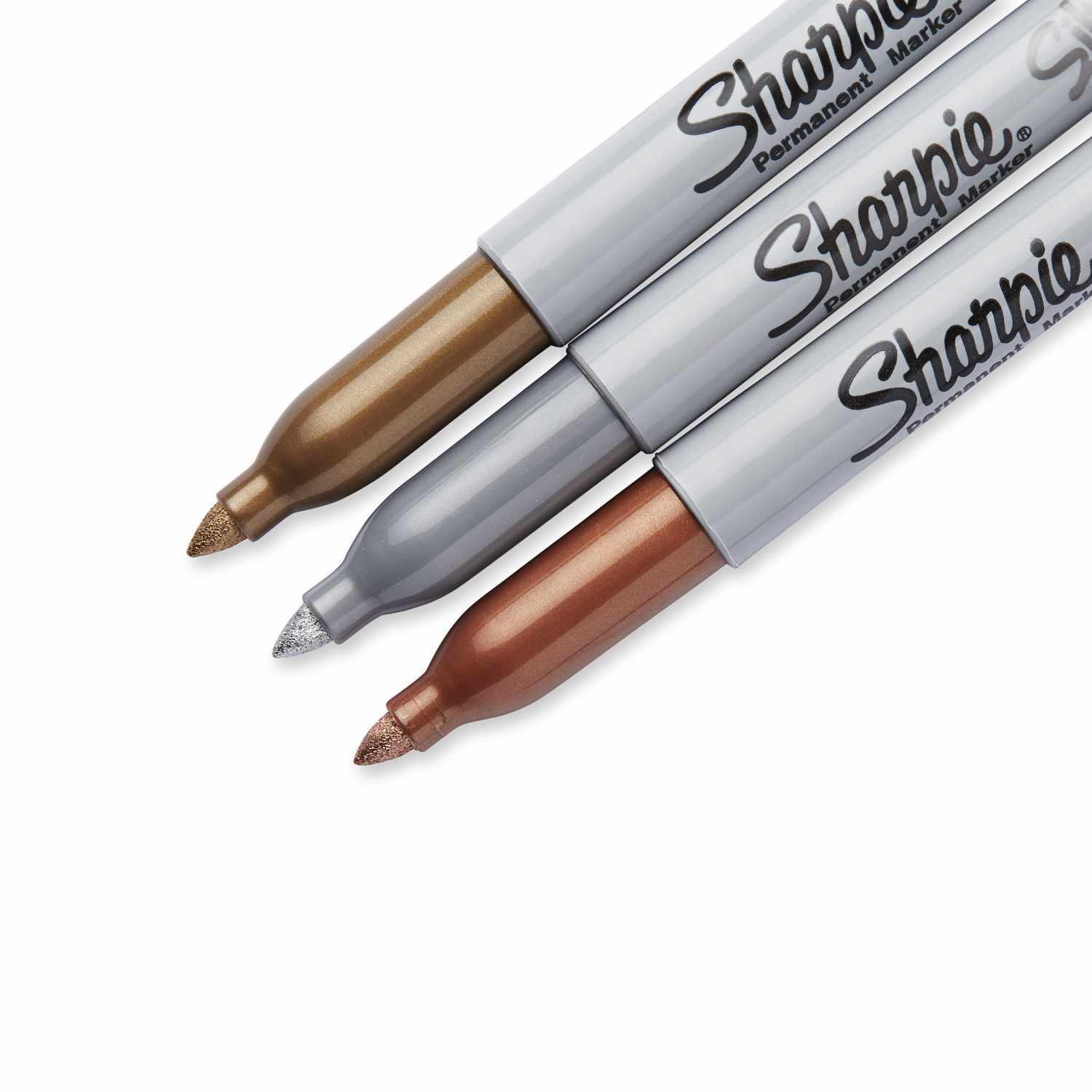 Sharpie Metallic Permanentmarker gold-silber-bronze 3 Stück günstig ...
