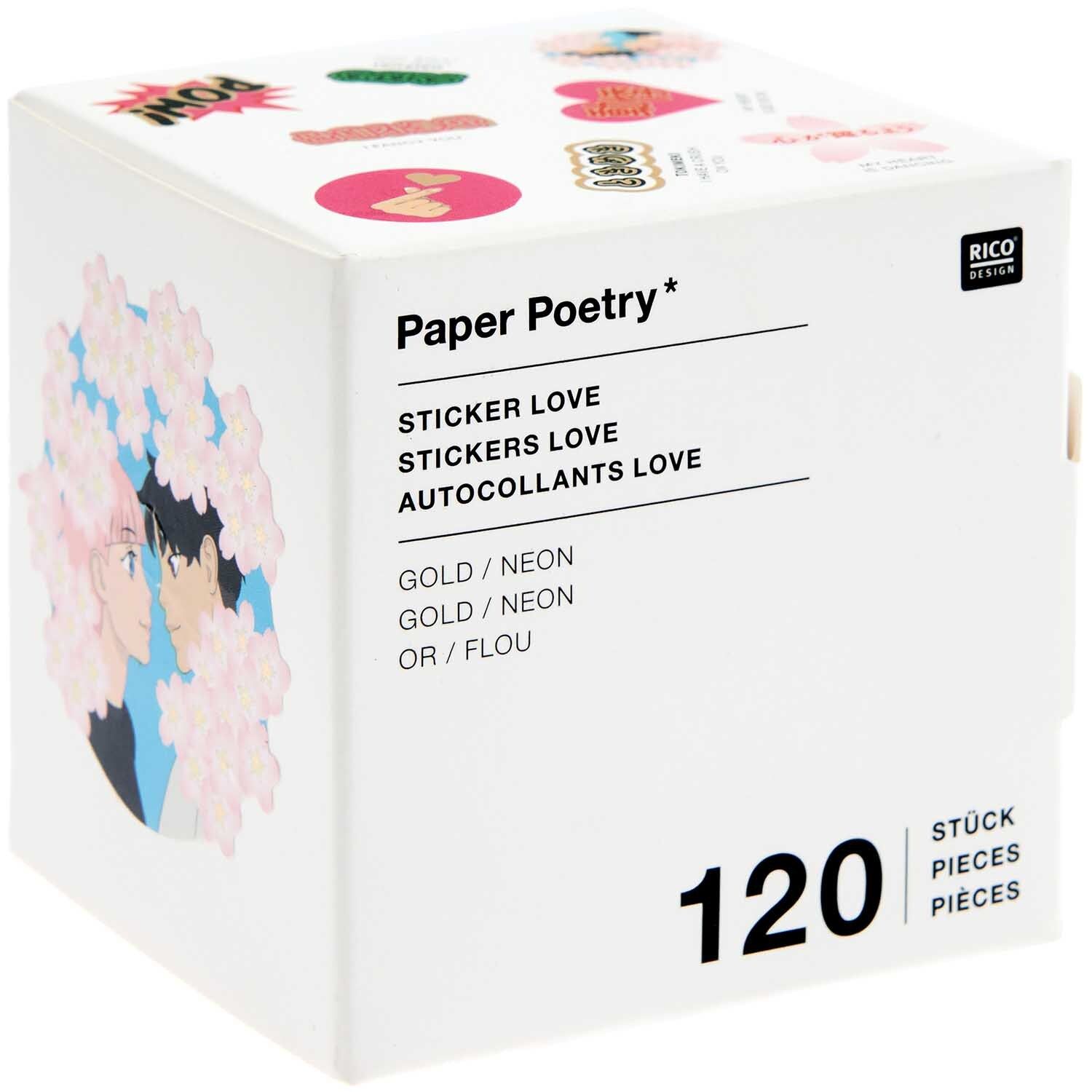 Paper Poetry Sticker Manga Love auf der Rolle | 3718070