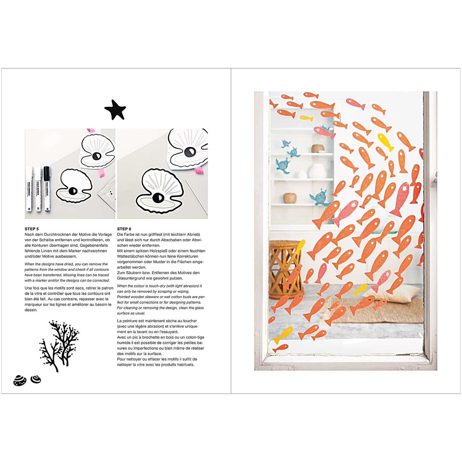 DIY Set Fenster gestalten Mermaid | 3347553