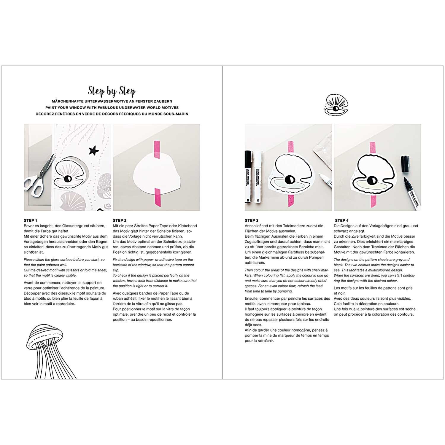 DIY Set Fenster gestalten Mermaid | 3347553