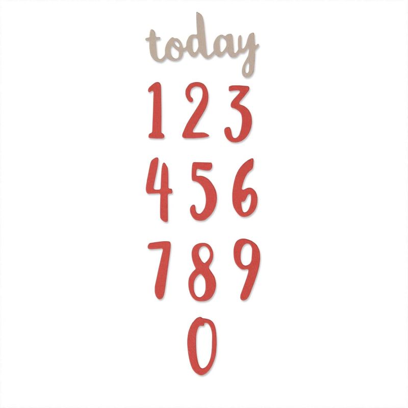 Thinlits Die Set Alphanumeric Shadow Numbers | 3370780